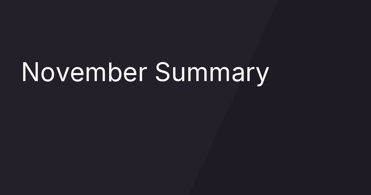 November Summary - konzentrik GmbH