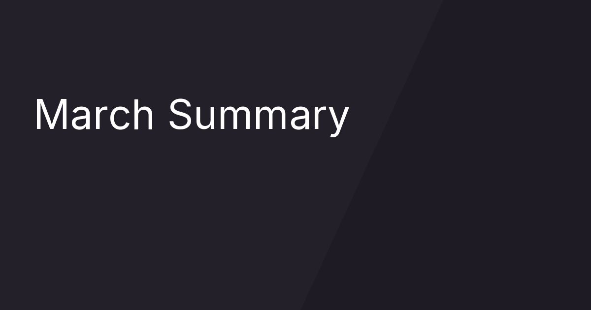 March Summary - konzentrik GmbH